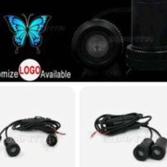 Other | 2 Universal Pretty Vibrant Blue Butterfly Car Door Projector ...